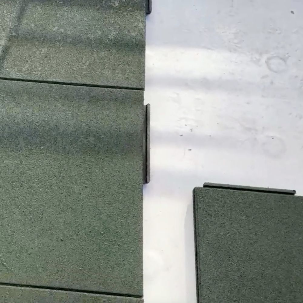 Roof Top Patio Transformation with Interlocking Rubber Tiles