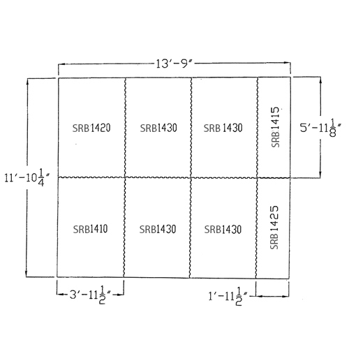 Smooth Top Horse Stall Mat Interlocking Kit 12x14 Ft. - Durable