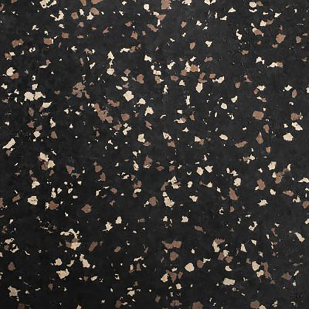Rubber Interlocking Tile 1/2 In 10% Color - Gym Flooring