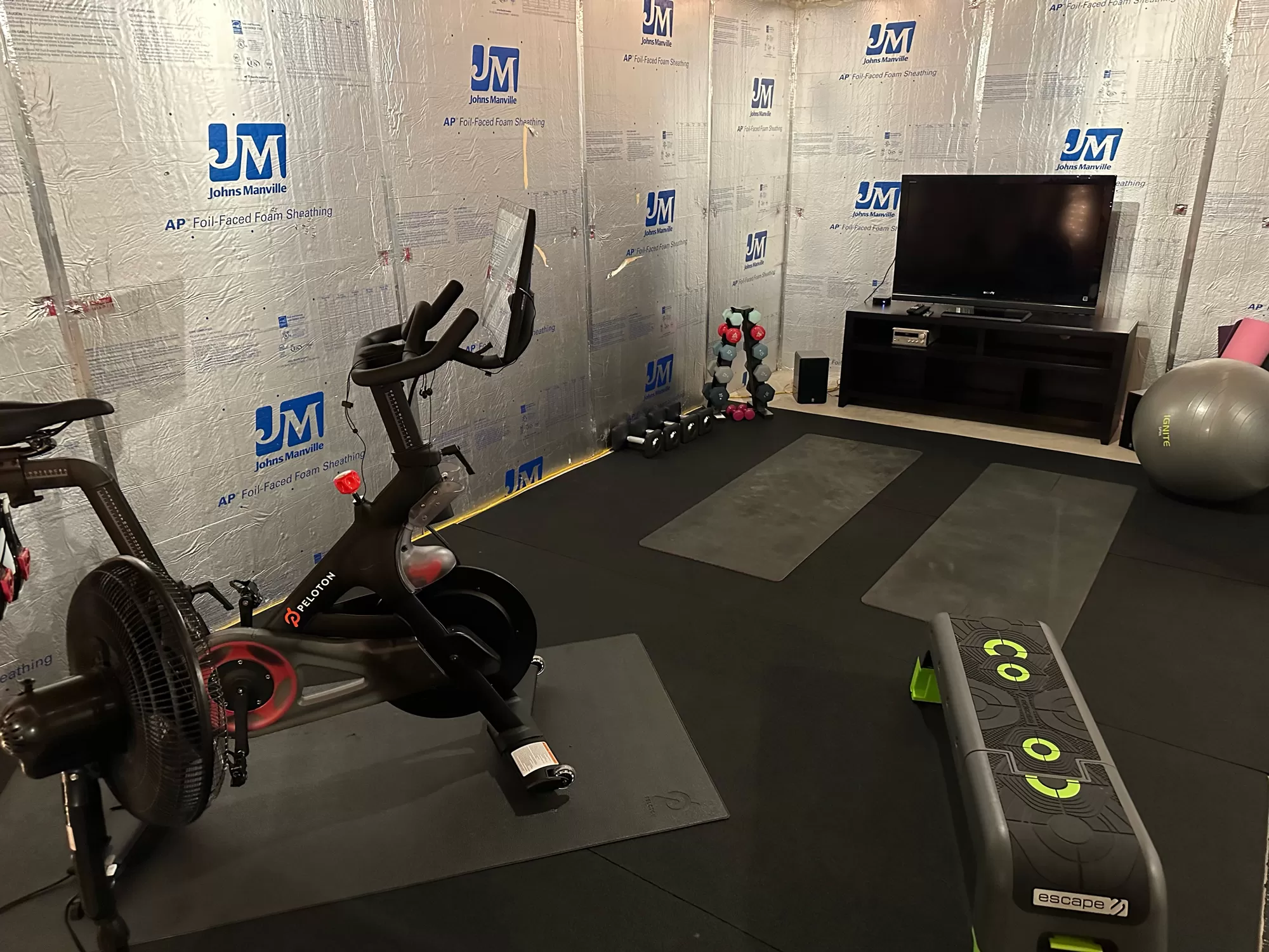 3/8 Inch Plyometric Workout Gym Flooring