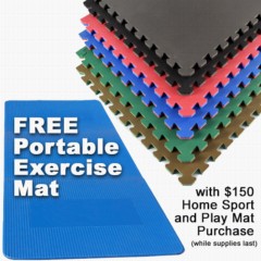 Home Gym Flooring: Foam & Rubber Mats, Rolls & Tiles